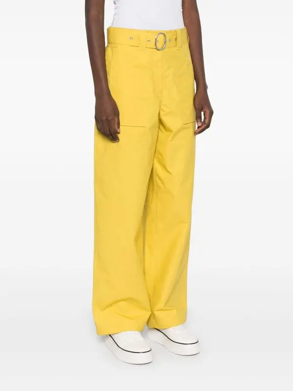 JIL SANDER Belted Straight-leg Trousers