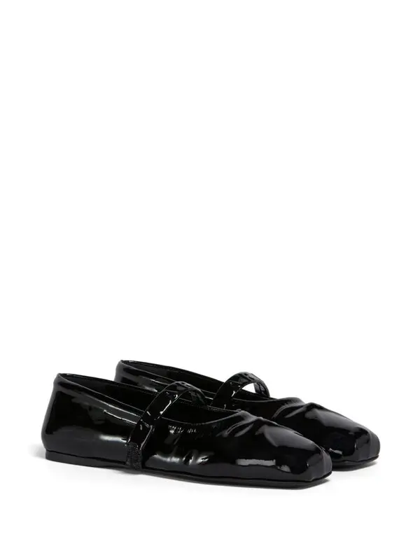 Marni Patent-finish Ballerina Shoes - Black