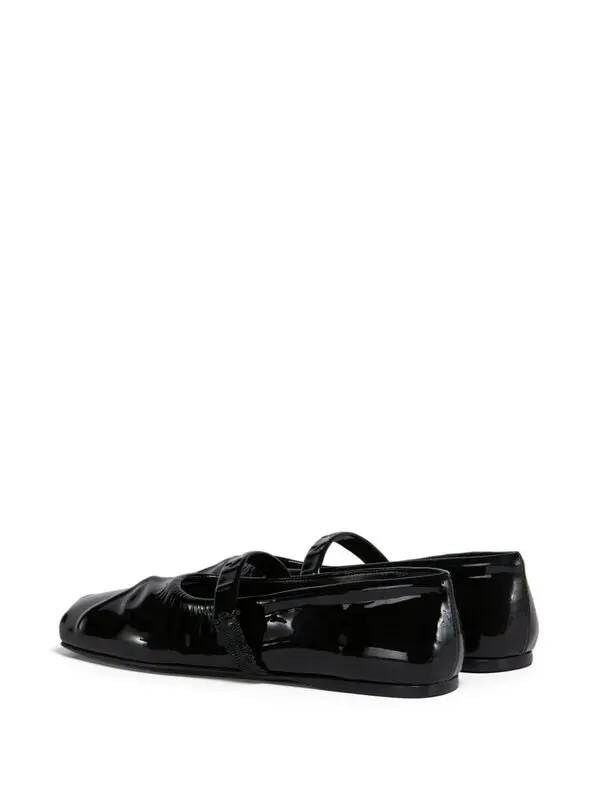 Marni Patent-finish Ballerina Shoes - Black
