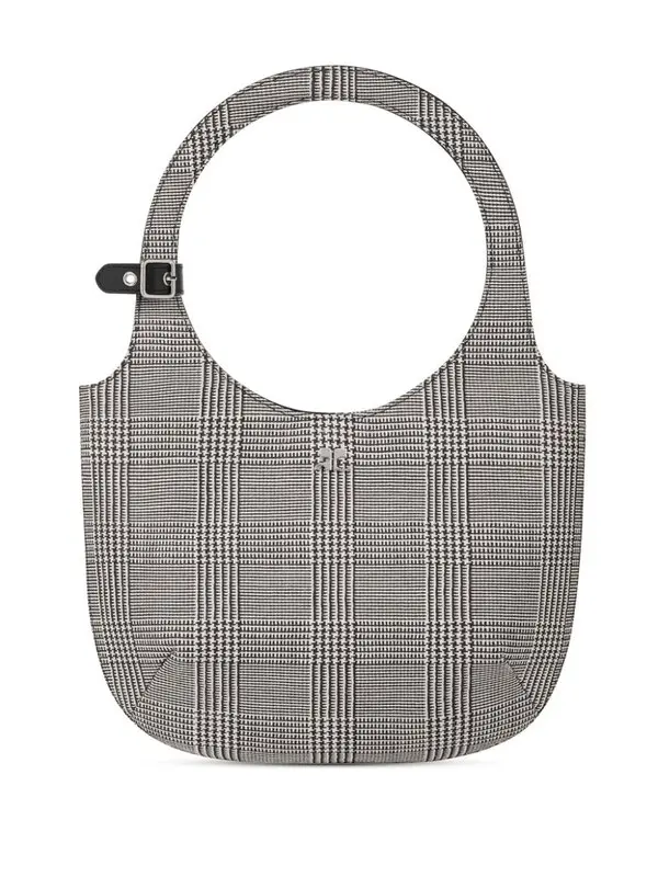 COURREGES Prince Of Wales Holy Tote Bag - Black