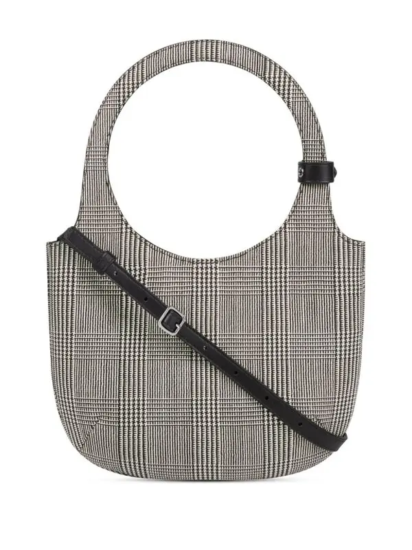COURREGES Prince Of Wales Holy Tote Bag - Black