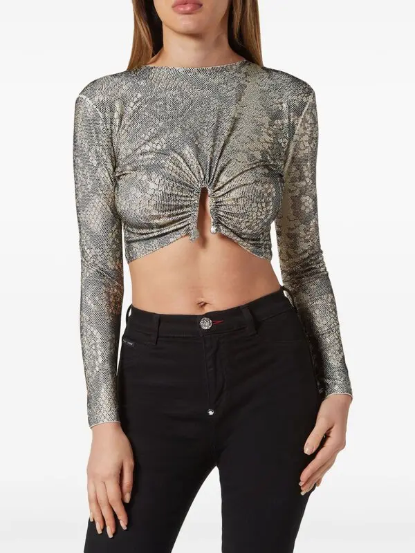 Philipp Plein Glass Crystal Embellishment T-shirt