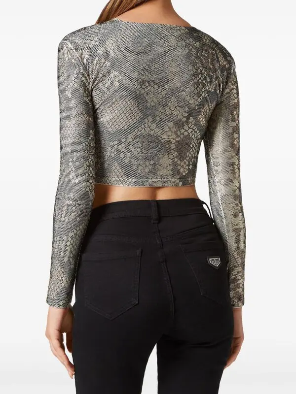 Philipp Plein Glass Crystal Embellishment T-shirt