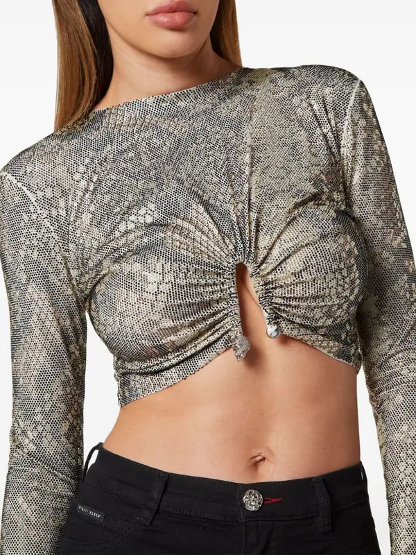 Philipp Plein Glass Crystal Embellishment T-shirt
