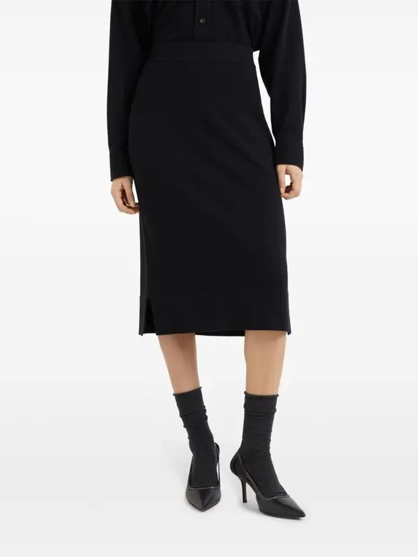 Brunello Cucinelli Cashmere Midi Skirt
