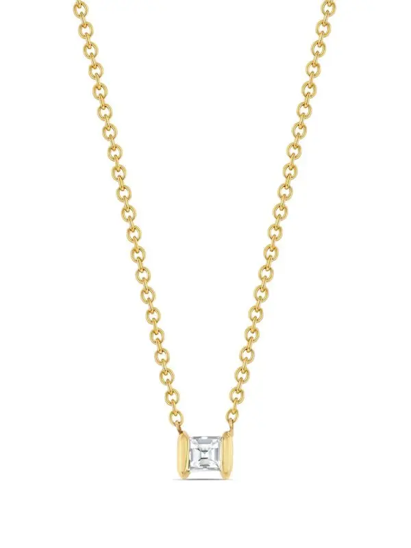 Lizzie Mandler 18kt Yellow Mini Anchor Diamond Necklace - Gold