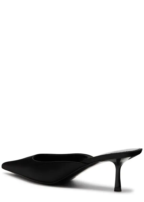 Saint Laurent Barbara 55 Satin Mules