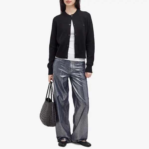 Isabel Marant Relaxed Fit Metallic Denim Jeans