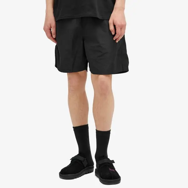 A BATHING APE Ape Head Nylon Beach Short - Black
