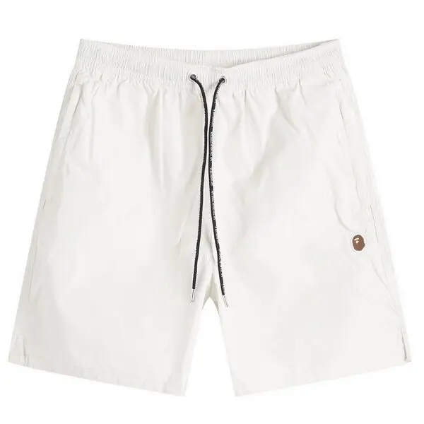 A BATHING APE Ape Head Nylon Beach Shorts - Grey