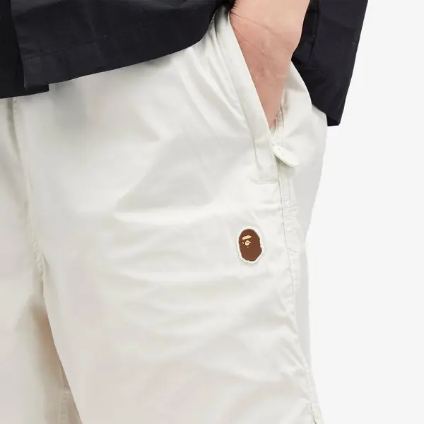 A BATHING APE Ape Head Nylon Beach Shorts - Grey