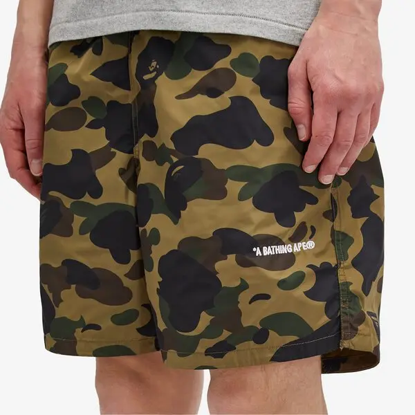 A BATHING APE 1st Camo Nylon Beach Short