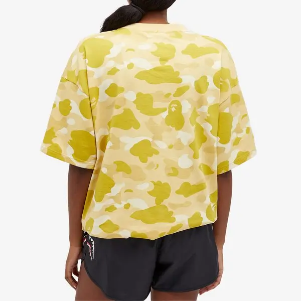A BATHING APE Color Camo College T-shirt Relax