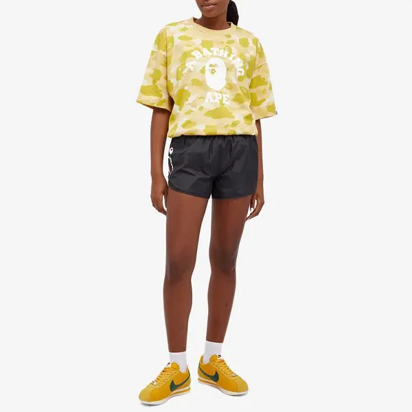 A BATHING APE Color Camo College T-shirt Relax