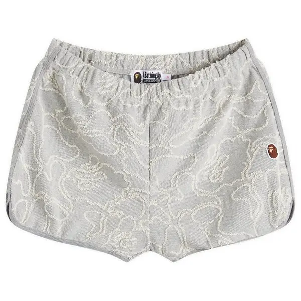 A BATHING APE Neon Camo Jacquard Shorts