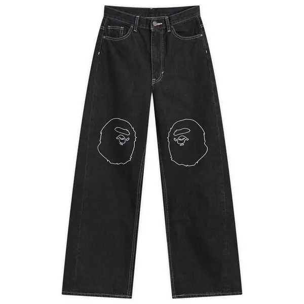 A BATHING APE Ape Head Oversized Jeans