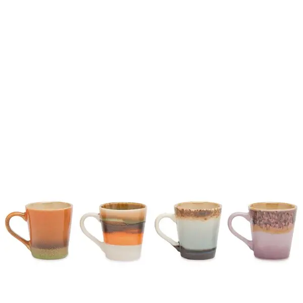 HKLIVING Espresso Mugs Set Of 4