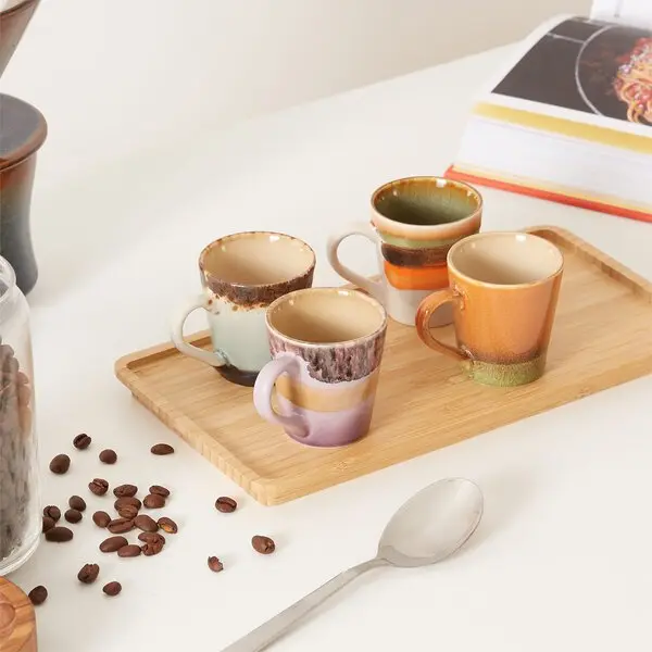HKLIVING Espresso Mugs Set Of 4