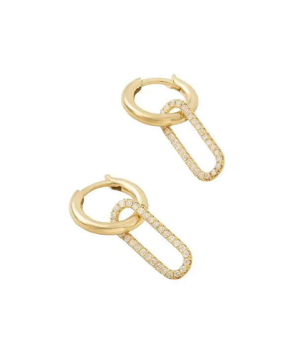SPINELLI KILCOLLIN - Spinelli Kilcollin Haru 18-karat Gold Diamond Hoop Earrings