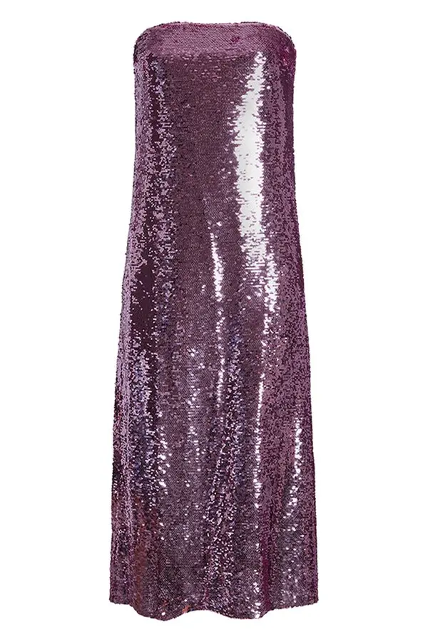 MARIE OLIVER Nalonie Strapless Sequin Dress