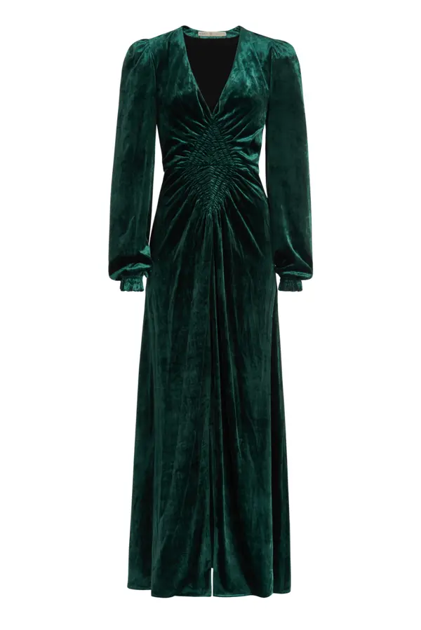 MARIE OLIVER Elsabeth Velvet Maxi Dress