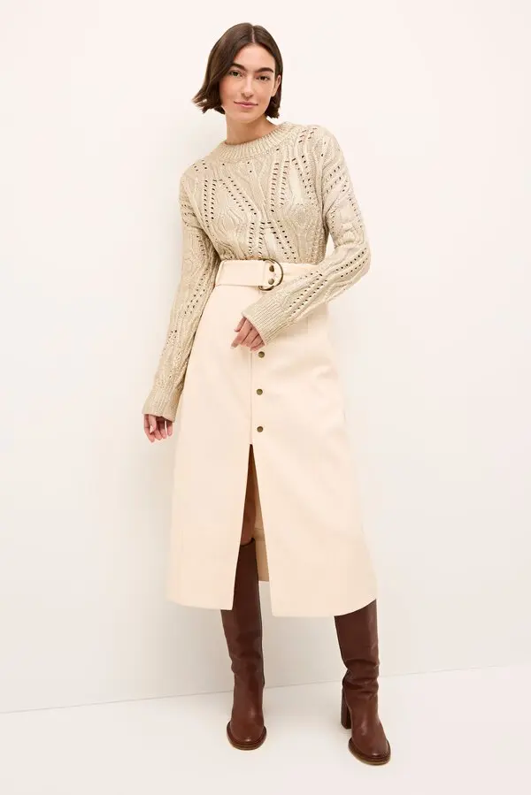 MARIE OLIVER Maxine Metallic Knit Sweater
