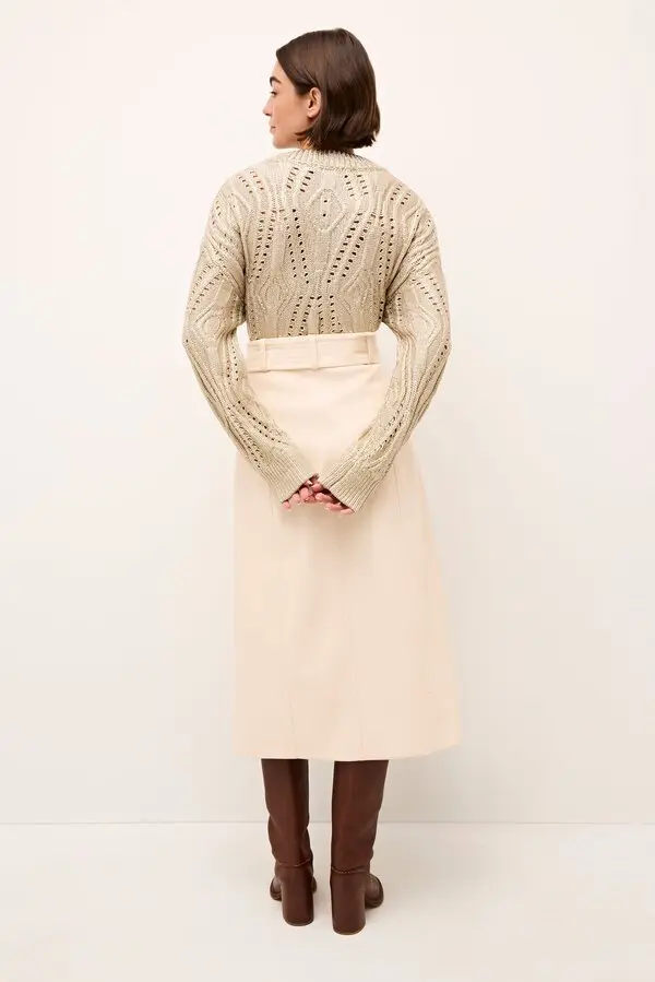 MARIE OLIVER Maxine Metallic Knit Sweater