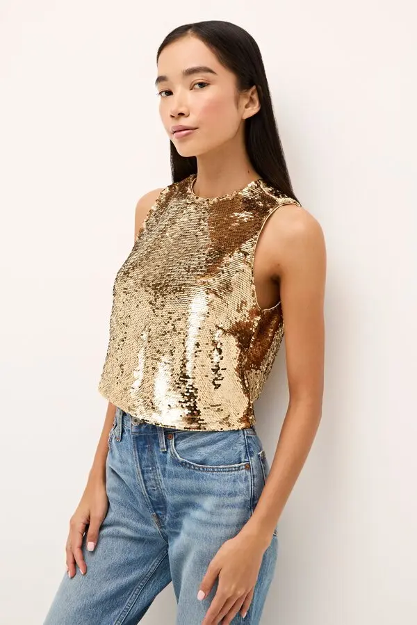 MARIE OLIVER Davis Top - Taupe
