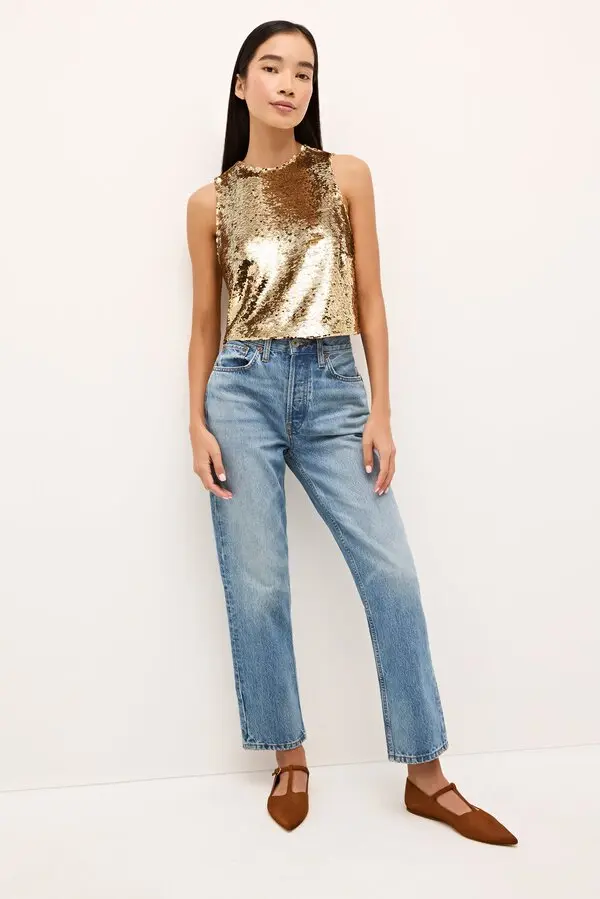 MARIE OLIVER Davis Top - Taupe
