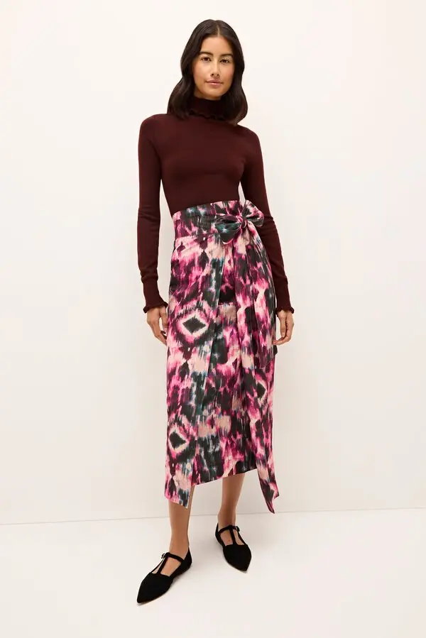 MARIE OLIVER Georgina Printed Wrap Skirt