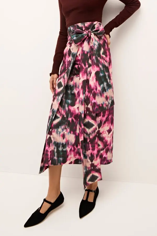MARIE OLIVER Georgina Printed Wrap Skirt