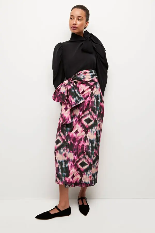 MARIE OLIVER Georgina Printed Wrap Skirt