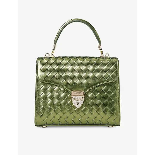 ASPINAL OF LONDON Mayfair Medium Top-handle Bag - Green