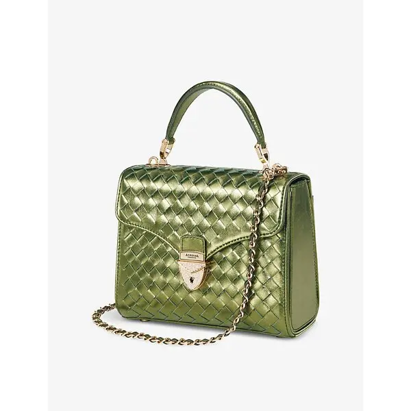 ASPINAL OF LONDON Mayfair Medium Top-handle Bag - Green