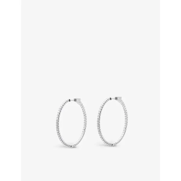 CARAT* LONDON Amaia Medium Hoop Earrings - Silver