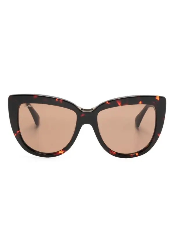 Max Mara Cat-eye Tinted Sunglasses - Black
