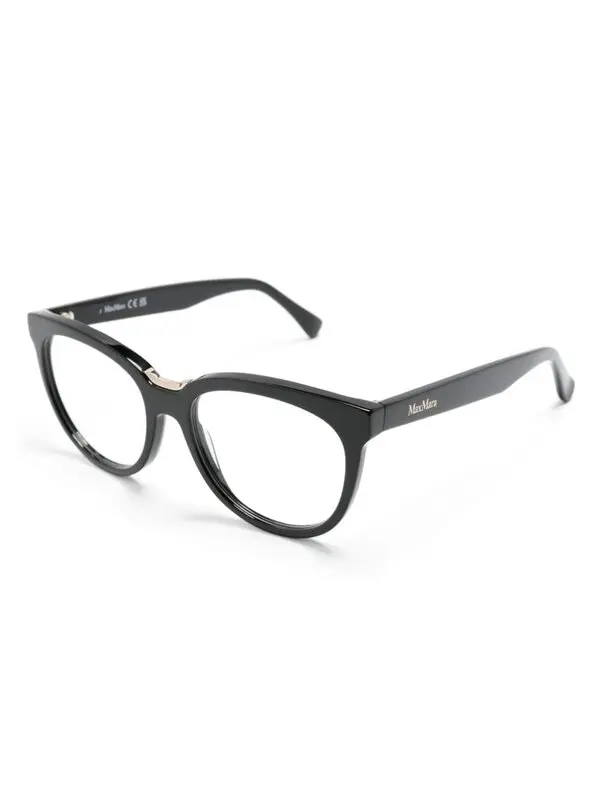 Max Mara Logo Cat-eye Glasses - Black