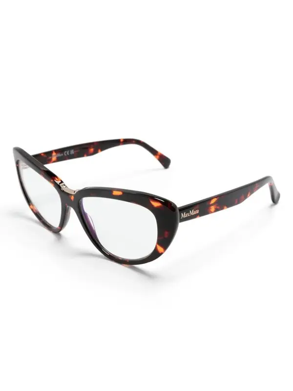 Max Mara Tortoiseshell Cat-eye Glasses - Brown
