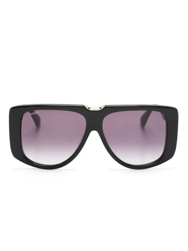 Max Mara Square-frame Sunglasses - Black