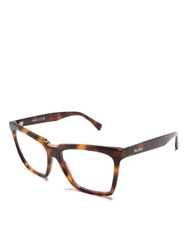 Max Mara Tortoiseshell Cat-eye Frame Glasses