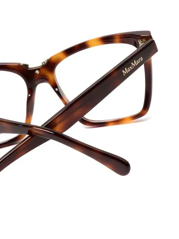 Max Mara Tortoiseshell Cat-eye Frame Glasses