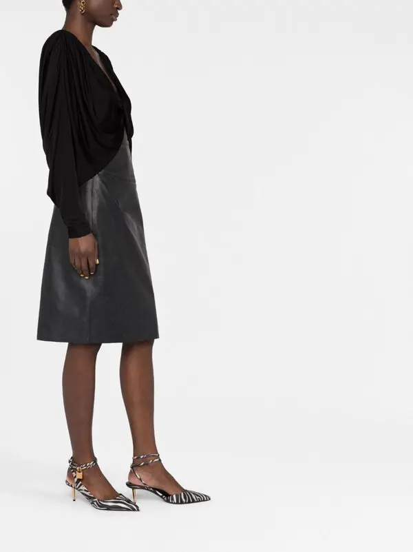 Givenchy Buckle-detail Leather Pencil Skirt