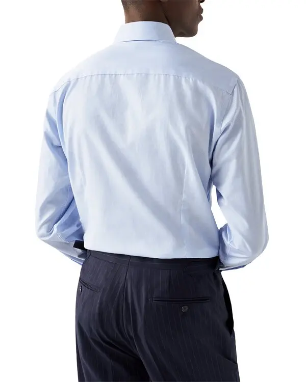 Eton Slim Fit Fine Striped Twill Shirt - Light Pastel