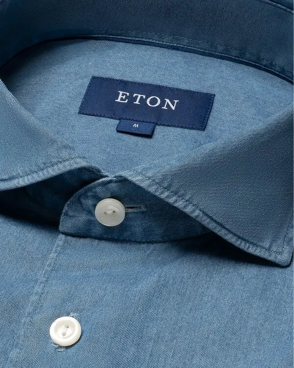 Eton Slim Fit Denim Shirt