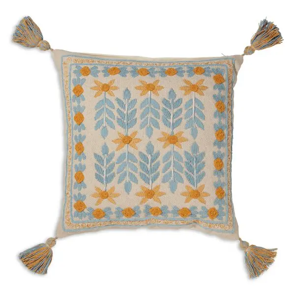 ROSELLI Stockholm Nights Embroidered Decorative Pillow, 20 X 20