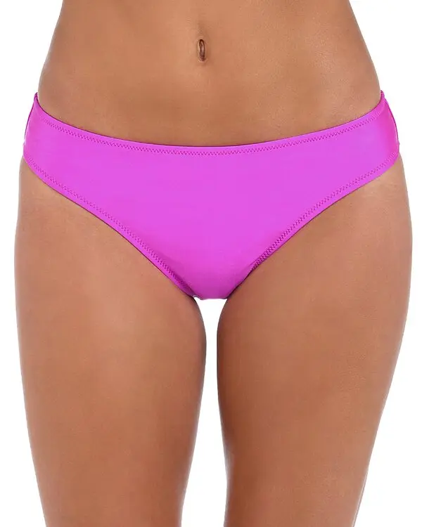 L'Agence Nicole Shimmer Bikini Bottom - Orchid