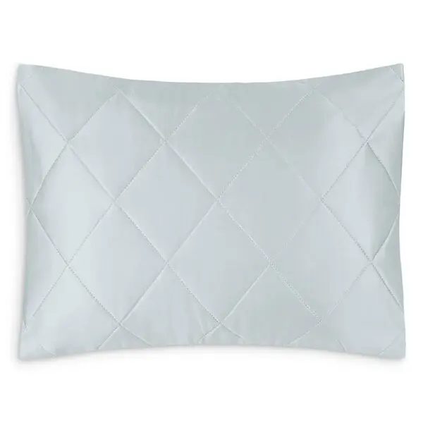 MATOUK Nocturne Sateen Quilted Boudoir Sham - Pool
