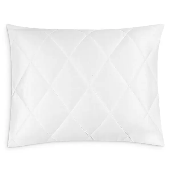 MATOUK Nocturne Sateen Quilted Boudoir Sham - White