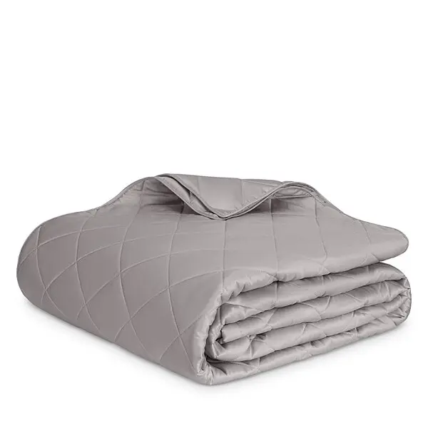 MATOUK Nocturne Sateen Quilt, Full/queen - Platinum