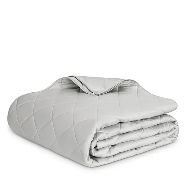 MATOUK Nocturne Sateen Quilt, Full/queen - Silver